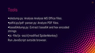 Understanding & analyzing obfuscated malicious web scripts by Vikram Kharvi | PPT