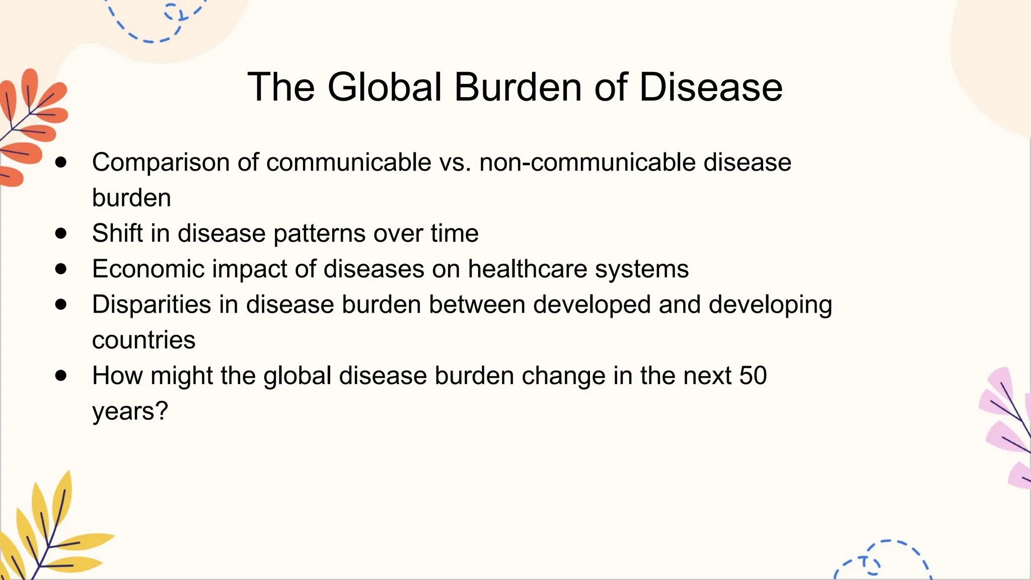 Understanding and Controlling Communicable and Non-Communicable ...