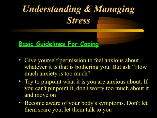 Understanding and coping_with_stress_stress | PPT