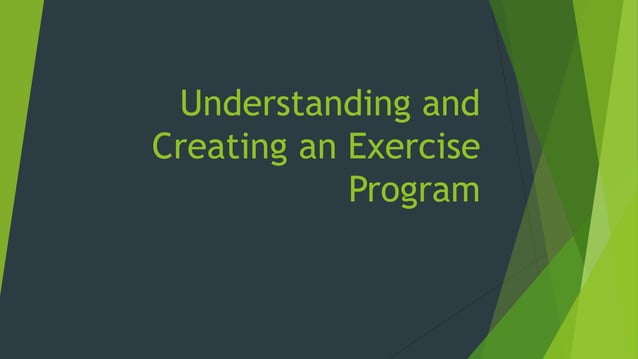 Understanding and creating an exercise program | PPTX | Bodybuilding ...