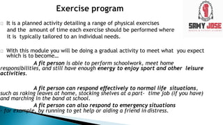 fitness components and smart goals | PPTX