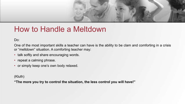 Understanding and dealing with autism | PPT