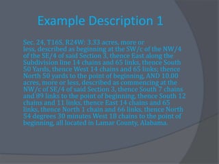 Understanding And Drafting Metes & Bounds Descriptions | PPTX ...