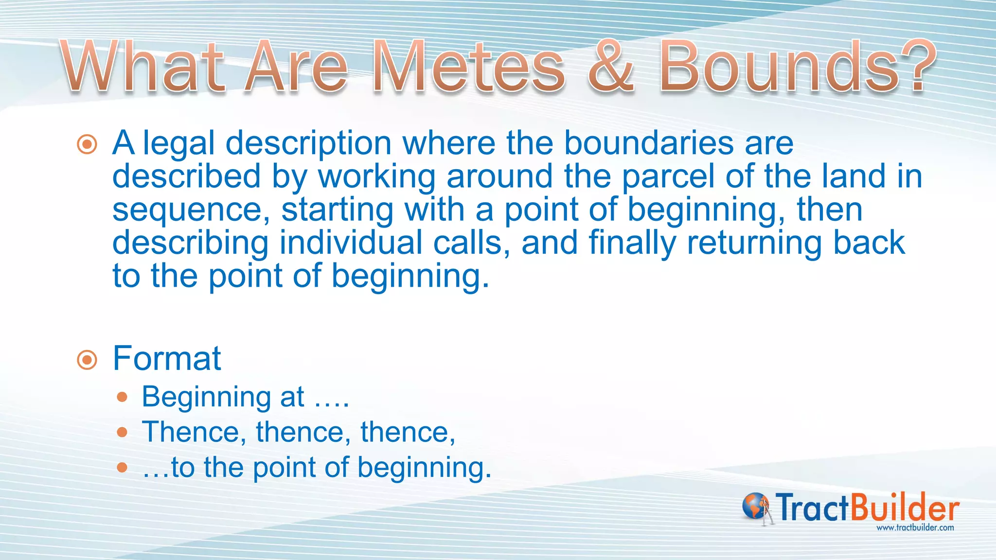 Understanding And Drafting Metes & Bounds Descriptions | PDF