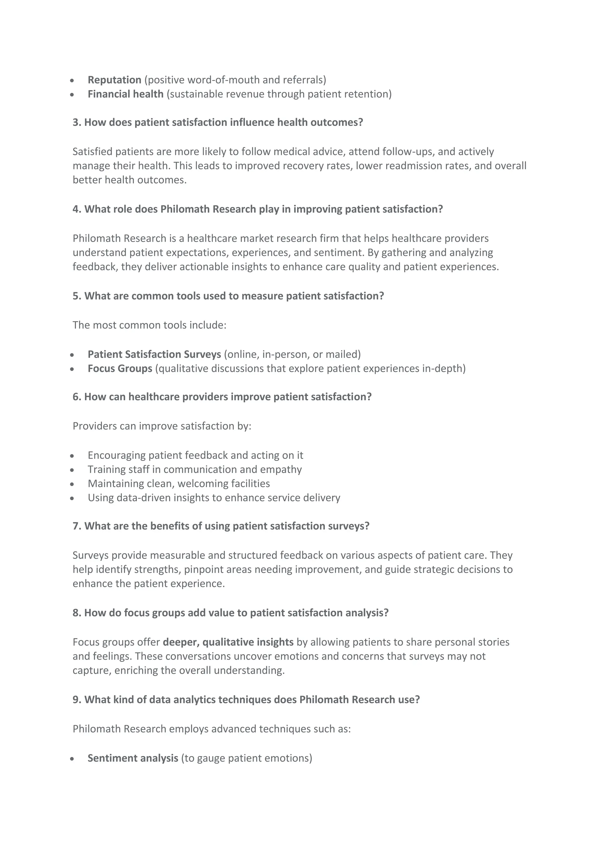 Understanding and Enhancing Patient Satisfaction | PDF