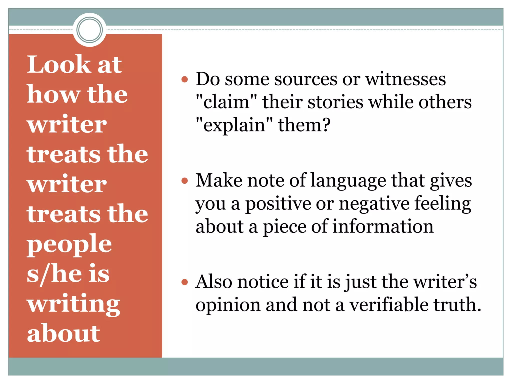 Understanding and identifying bias | PPT