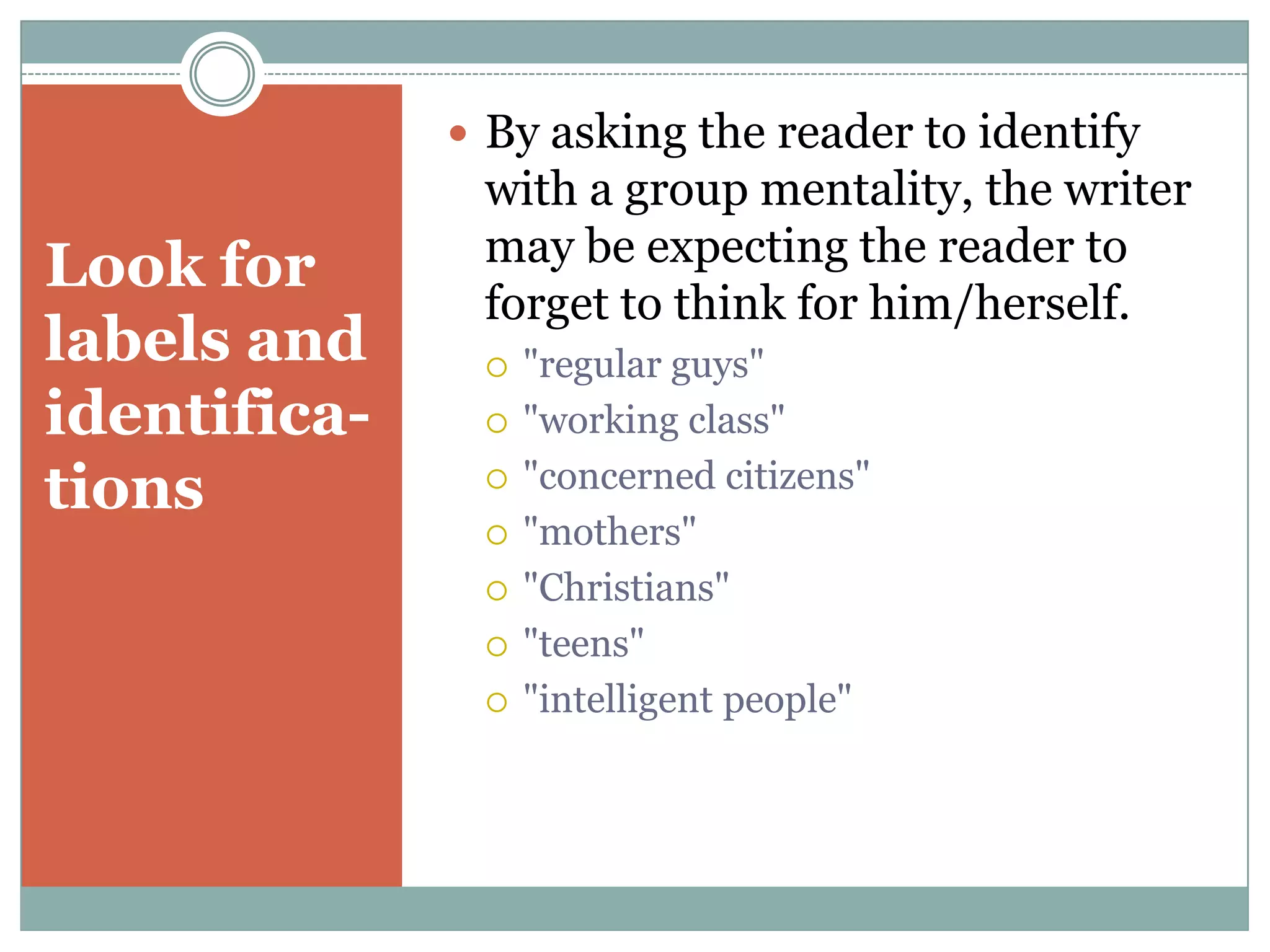 Understanding and identifying bias | PPT