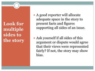 Understanding and identifying bias | PPT