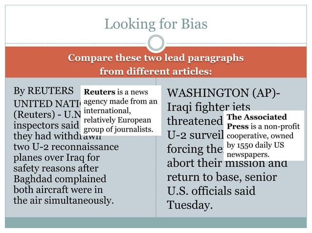 Understanding and identifying bias | PPT
