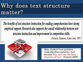 Understanding and identifying text structure 1 | PPT