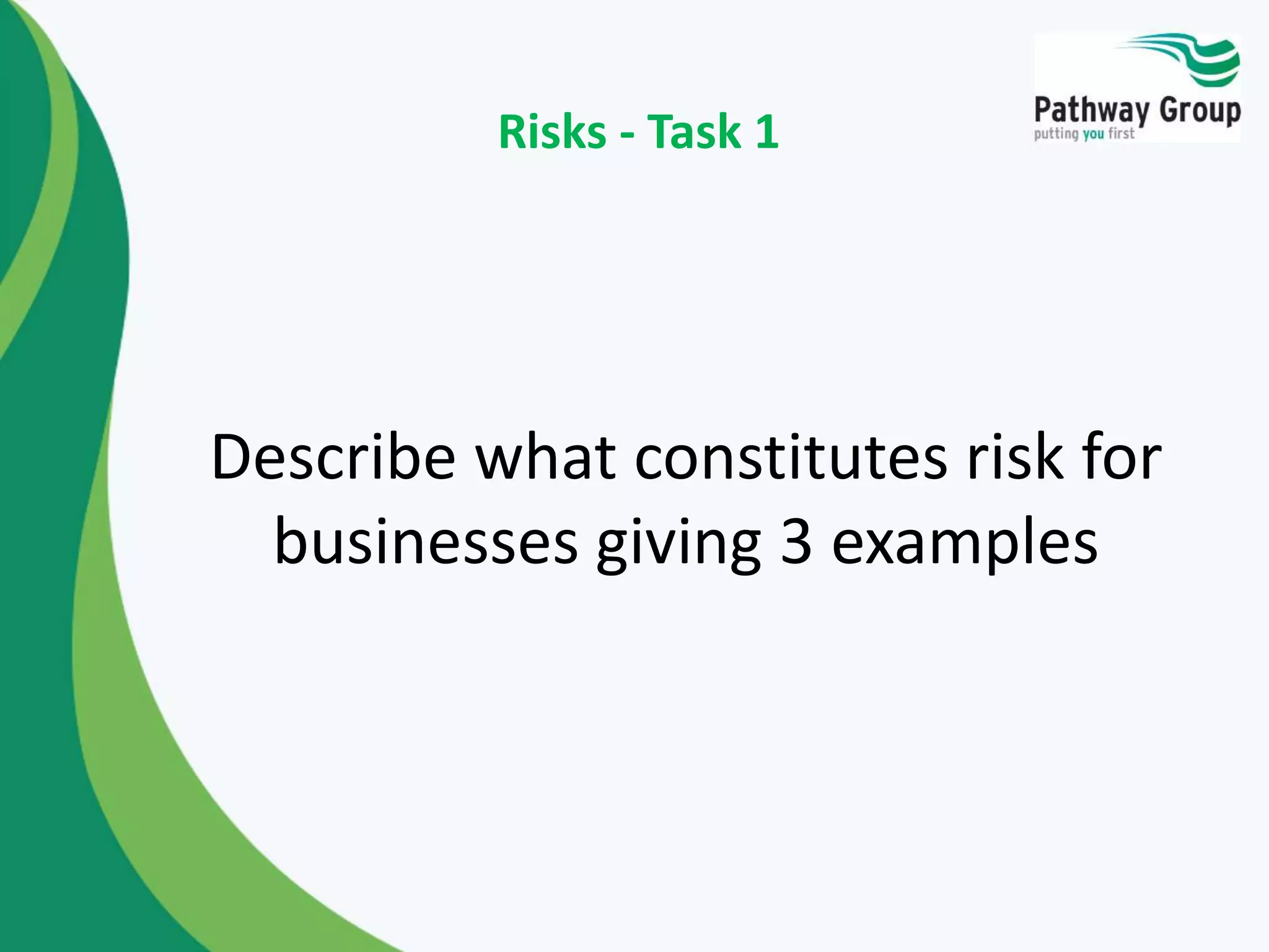 Understanding and Managing Risk | PPTX