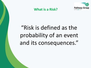 Understanding and Managing Risk | PPTX