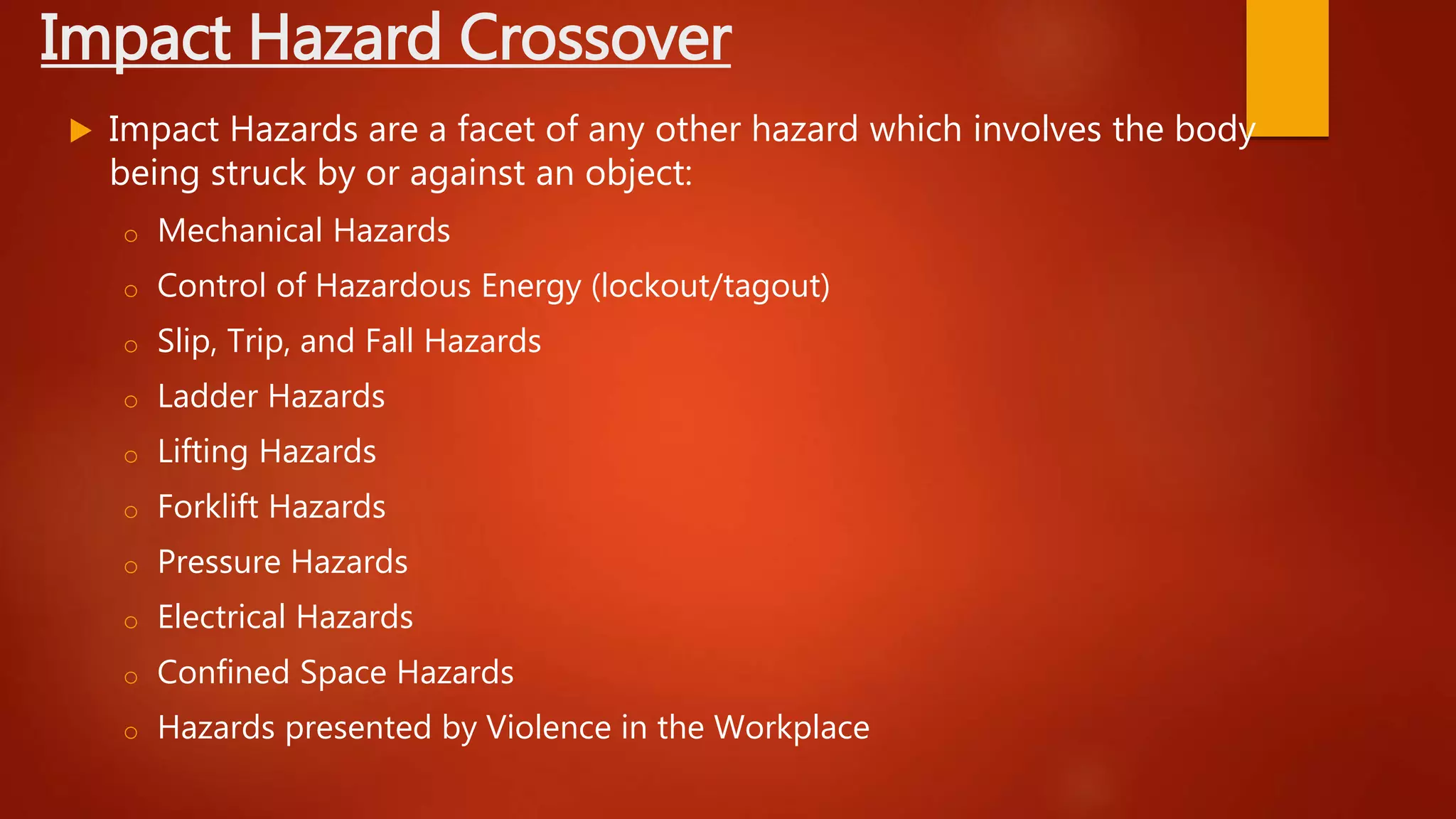 Understanding and mitigating impact hazards | PPT