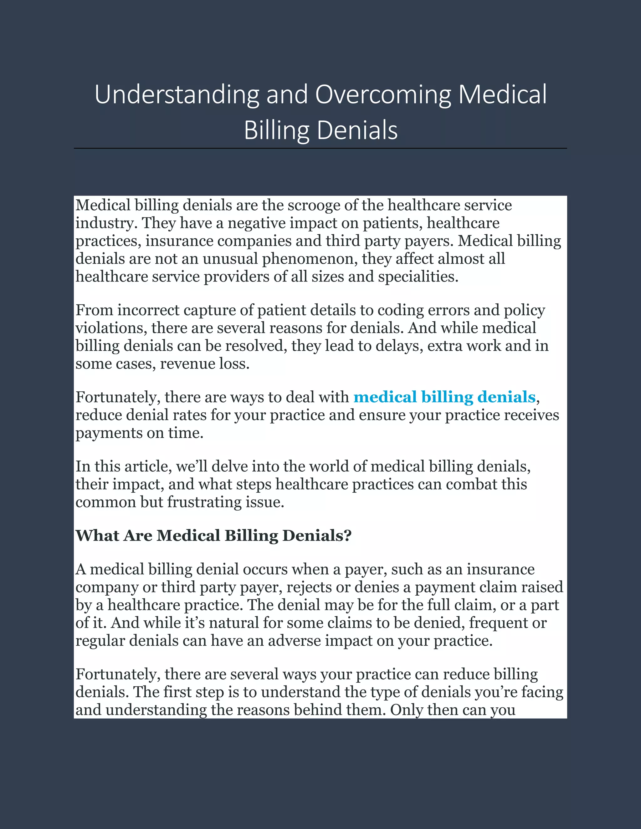 Understanding and Overcoming Medical Billing Denials.pdf