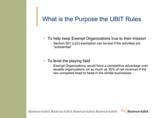 Understanding And Planning For UBIT | PPT