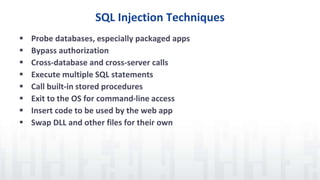 Understanding and preventing sql injection attacks | PPTX | Databases ...
