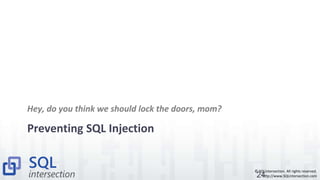 Understanding and preventing sql injection attacks | PPTX | Databases ...