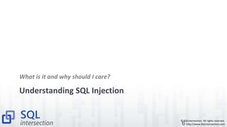 Understanding and preventing sql injection attacks | PPTX | Databases ...