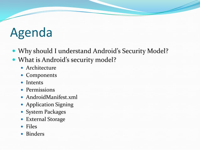 Understanding android security model | PPT