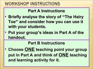 Understanding and teaching short stories handout version | PPT ...