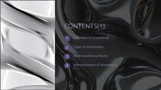 Understanding Anesthesia in medical science | PPTX