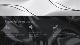 Understanding Anesthesia in medical science | PPT