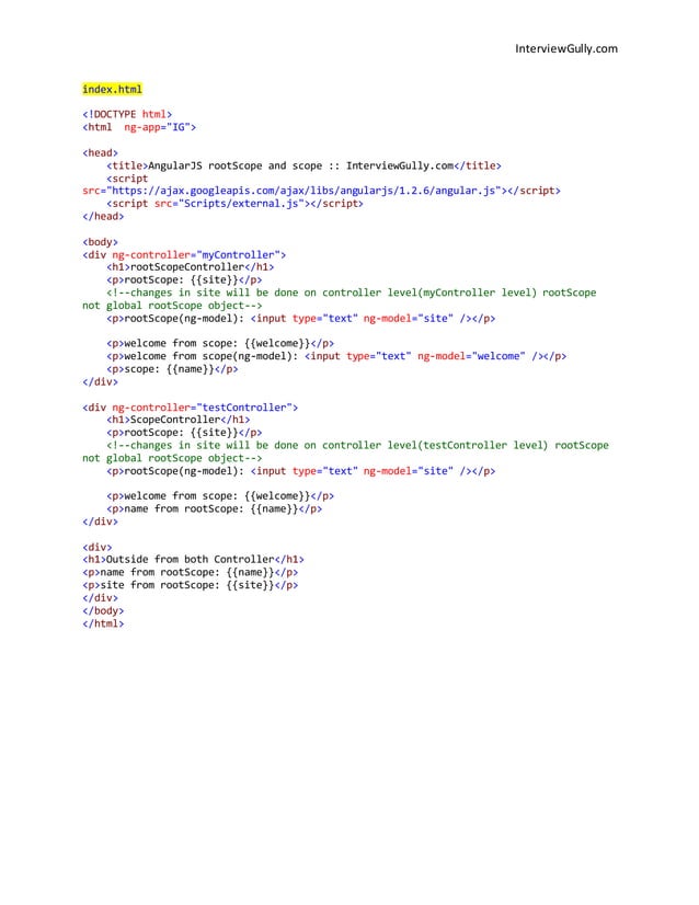 Understanding angular js $rootscope and $scope