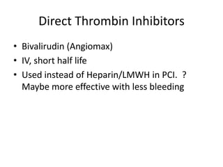 Understanding anti thrombotic drugs | PPTX | Blood Disorders | Diseases ...