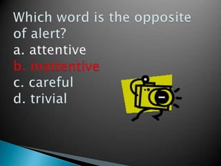 Understanding antonyms | PPTX