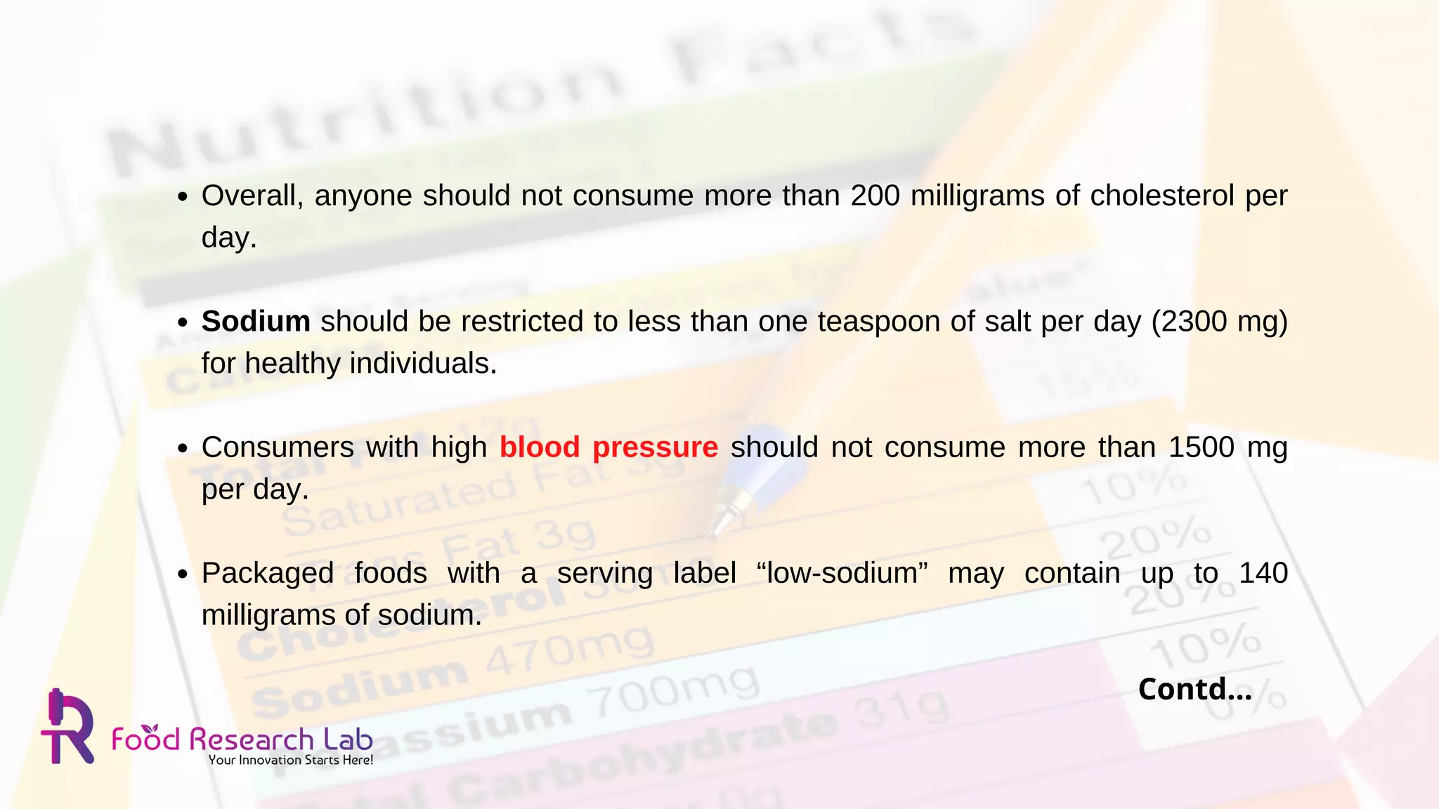 Understanding a nutritional facts label | PDF