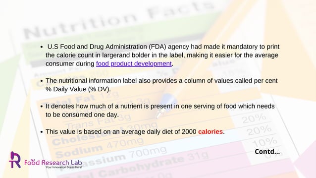 Understanding a nutritional facts label | PDF