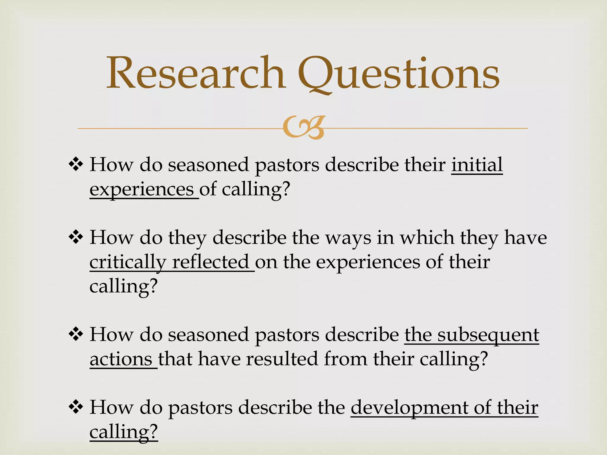 Understanding a pastor's calling | PPTX | Christianity | Religion ...
