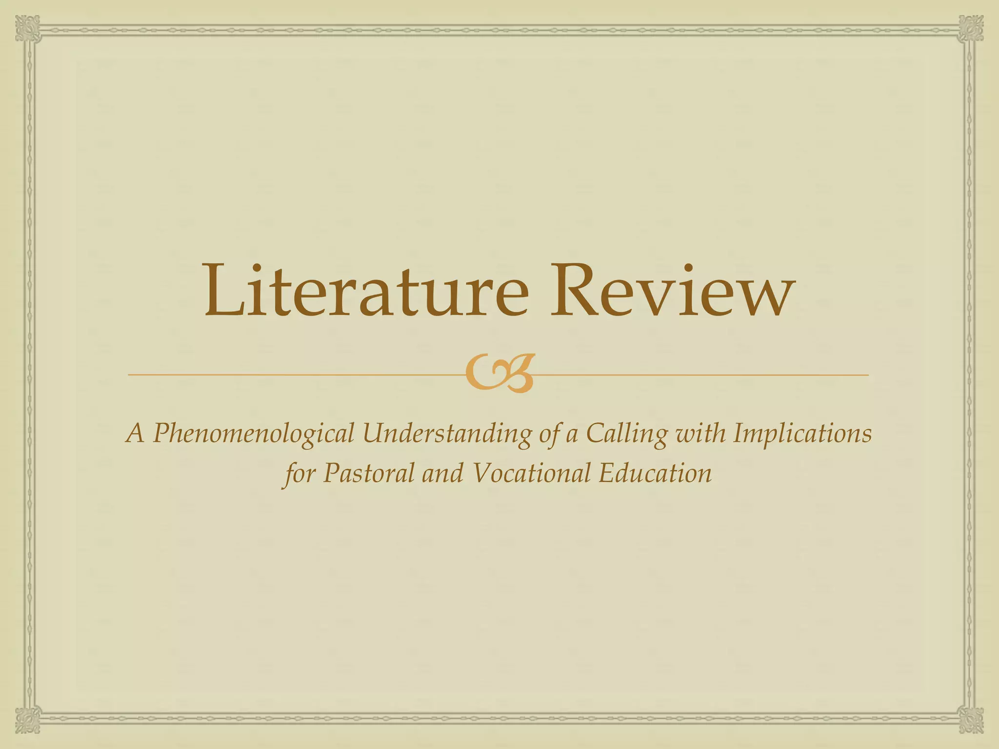 Understanding a pastor's calling | PPTX | Christianity | Religion ...