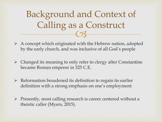 Understanding a pastor's calling | PPTX | Christianity | Religion ...