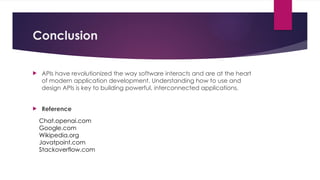 Understanding APIs-2.pptx this is a report of api | PPT