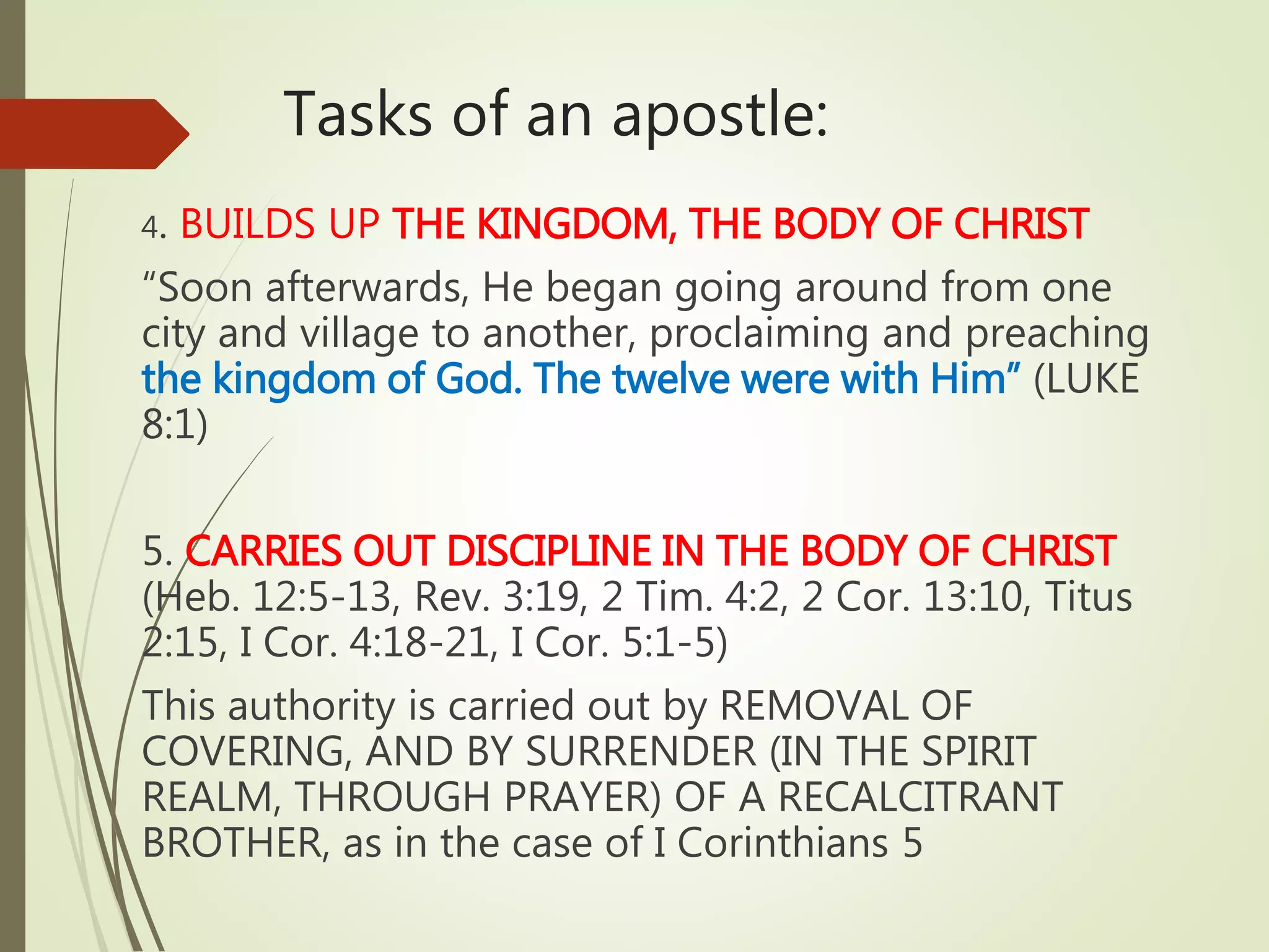 Understanding Apostolic Covering and Prophetic Streams | PPTX
