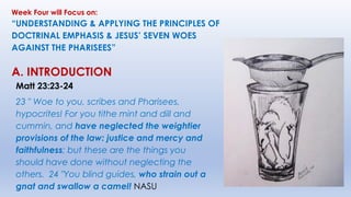 UNDERSTANDING & APPLYING THE PRINCIPLES OF DOCTRINAL EMPHASIS & JESUS ...