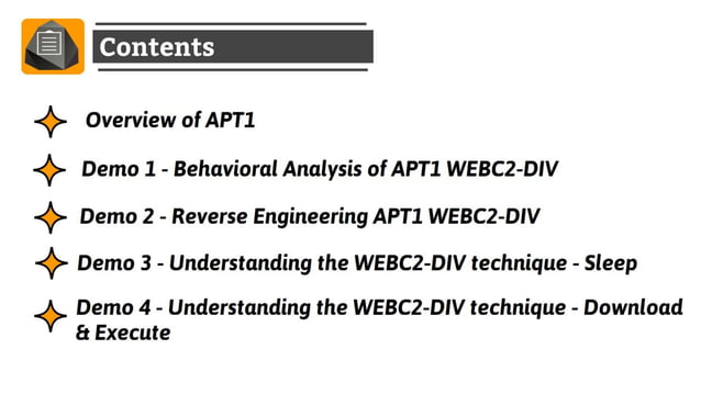 Understanding APT1 malware techniques using malware analysis and reverse engineering | PDF
