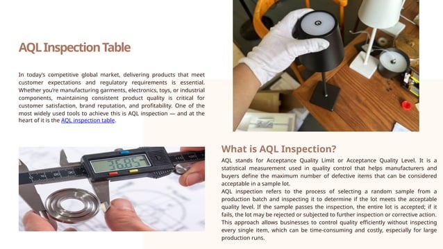 Understanding AQL Inspection and the AQL Inspection Table: A Guide for ...