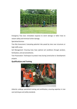 Understanding Arborist Services for Trees & Plants | PDF