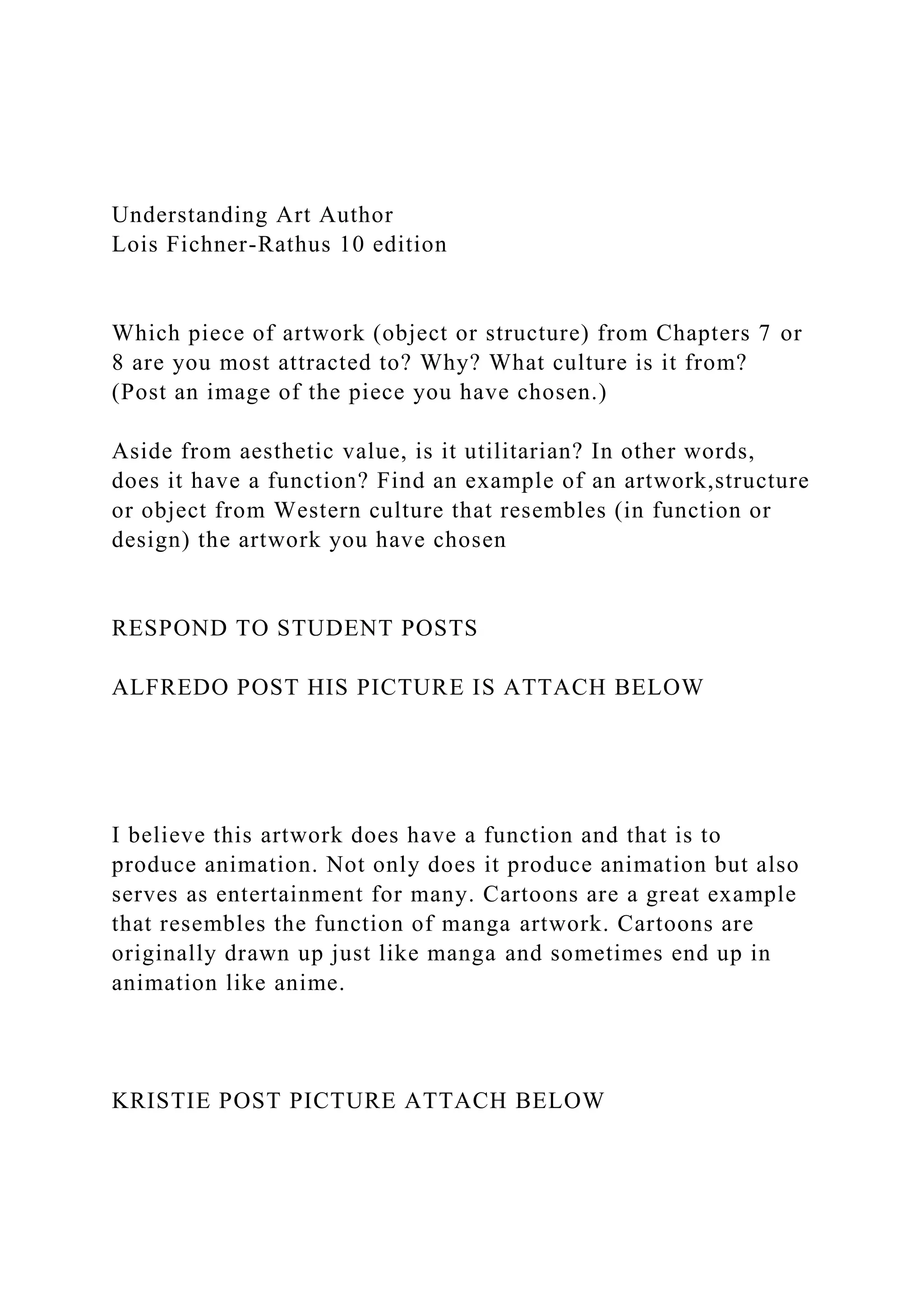 Understanding Art Author Lois Fichner-Rathus 10 editionW.docx