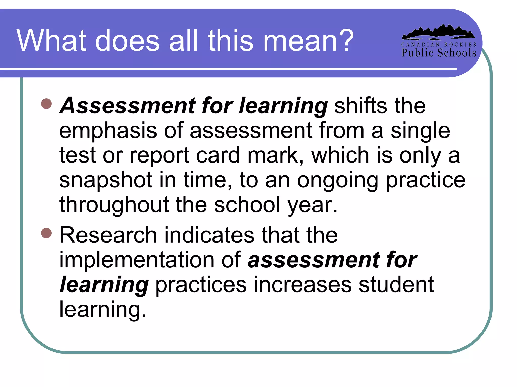 Understanding Assessment | PPT