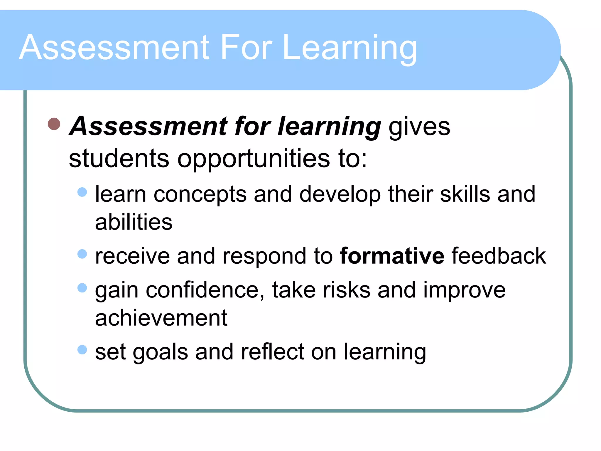 Understanding Assessment | PPT