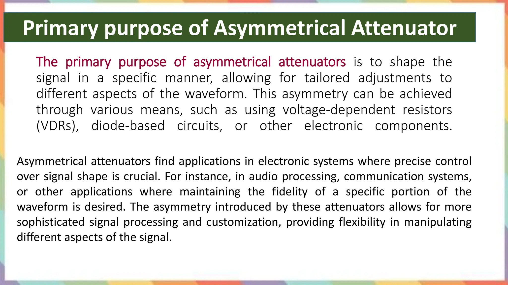Understanding Asymmetrical Attenuators-Up.ppt | Digital Audio ...