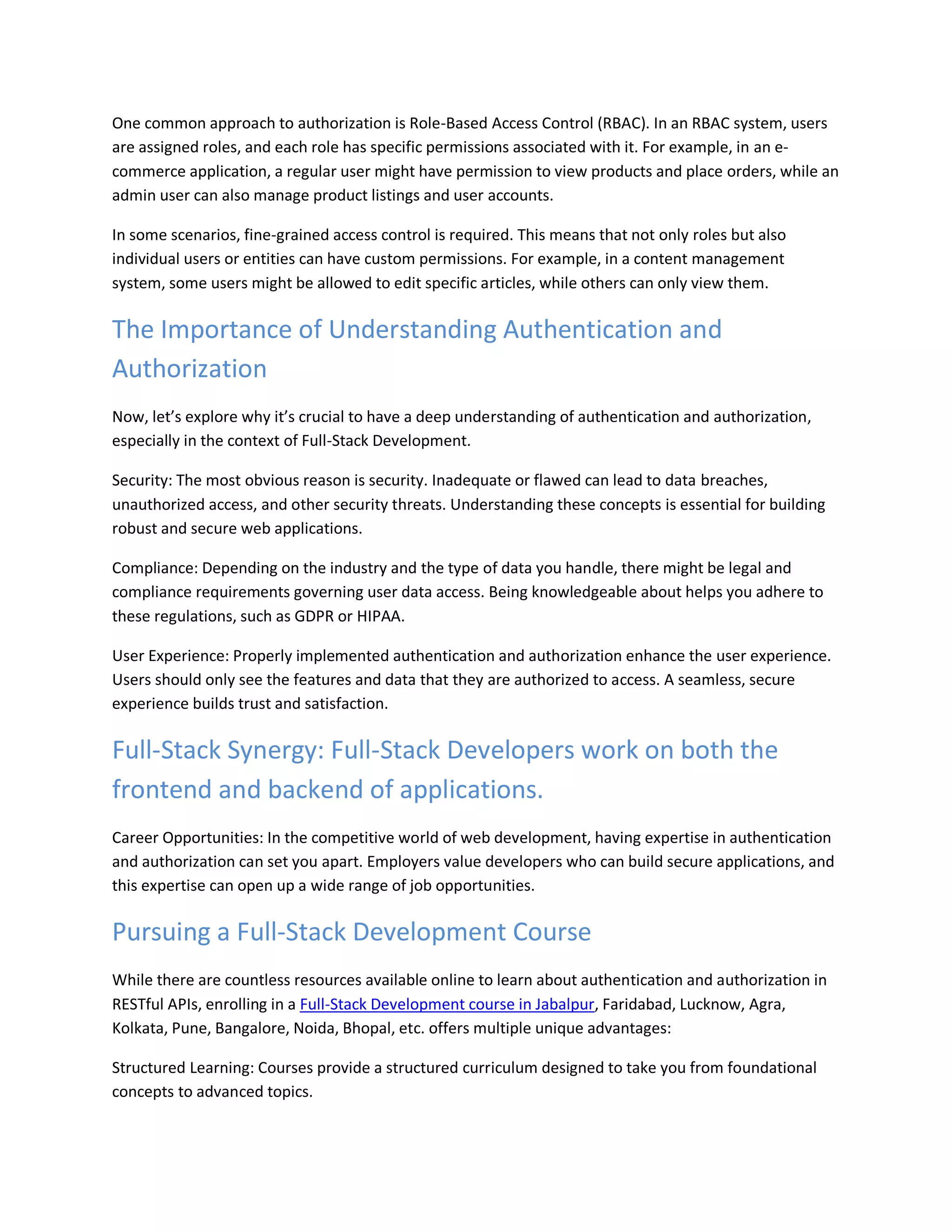 Understanding Authentication and Authorization in RESTful API: A ... Understanding Authentication and Authorization in RESTful API: A ...