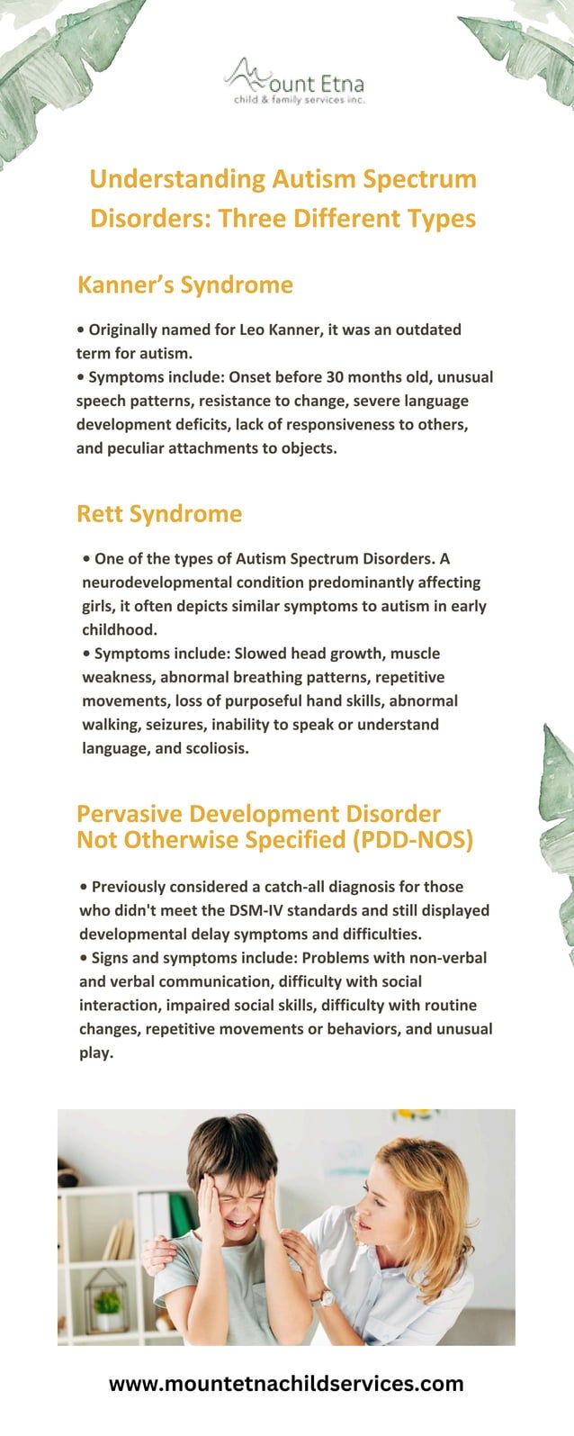 Understanding Autism Spectrum Disorders: Three Different Types | PDF