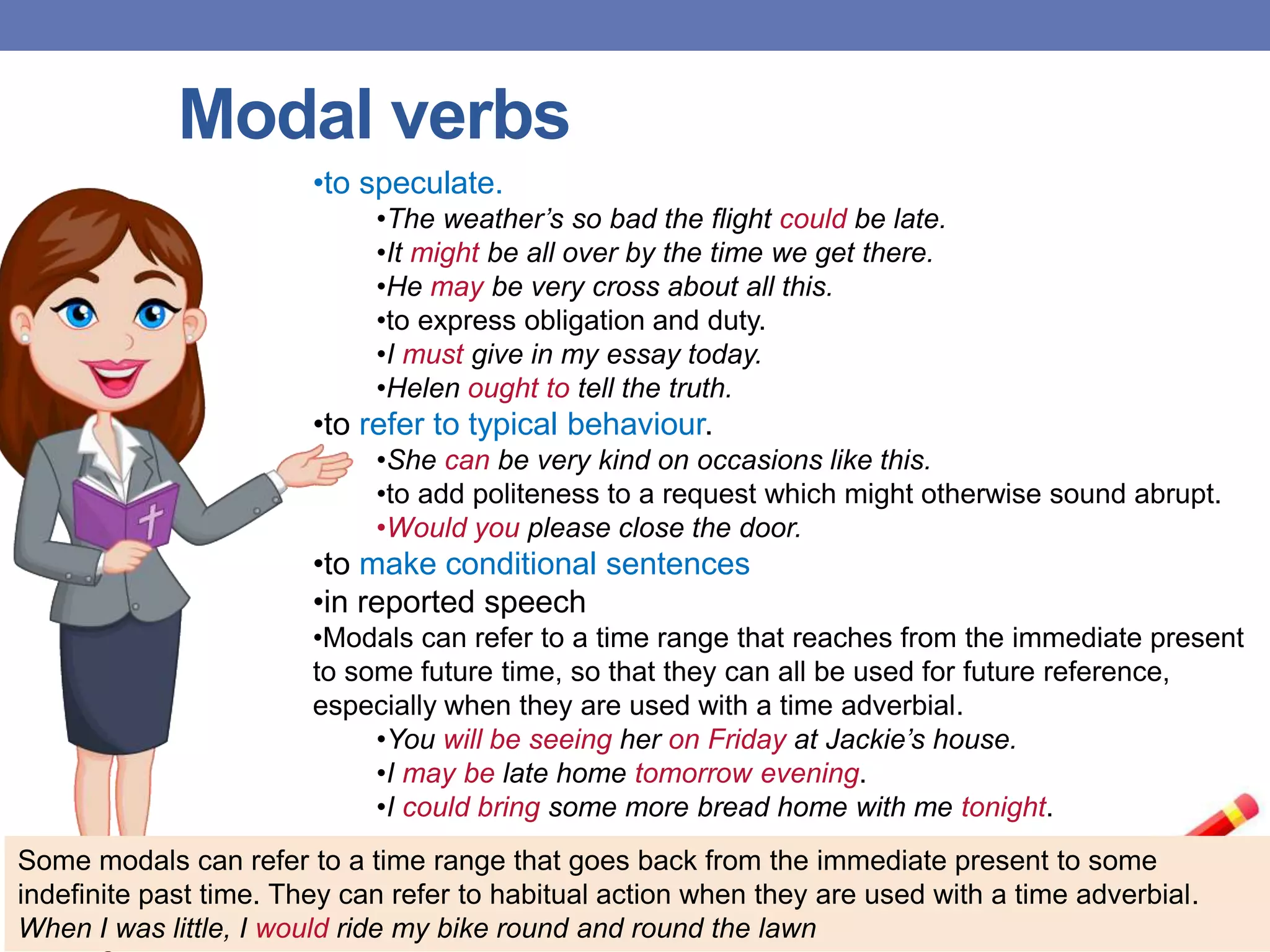 Understanding auxiliary and modal verbs | PPT