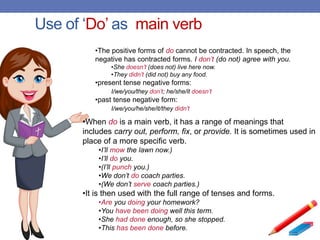 Understanding auxiliary and modal verbs | PPTX