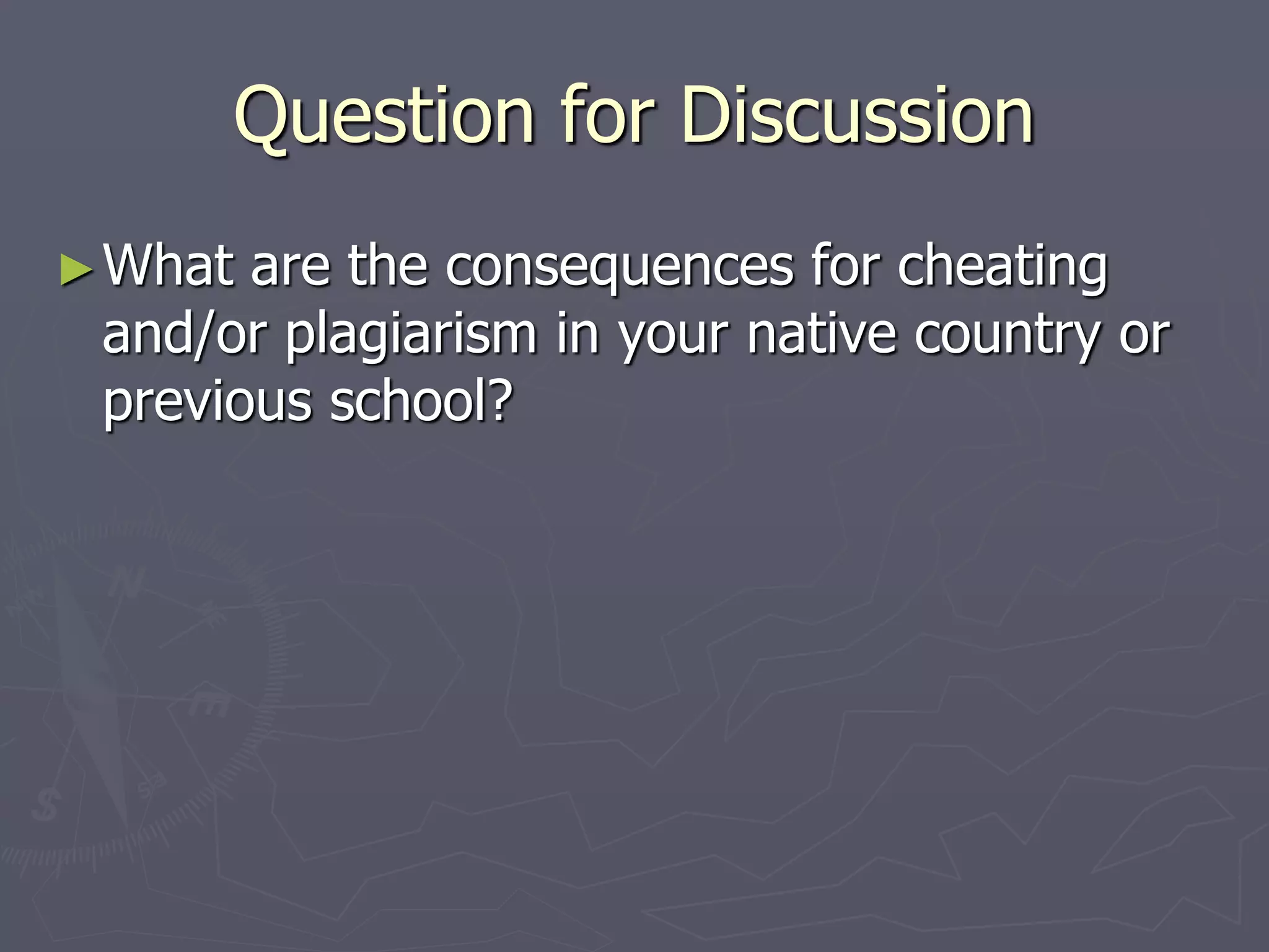 Understanding & avoiding_plagiarism | PPT