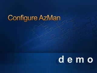 Understanding AzMan In Hyper-V | PPTX